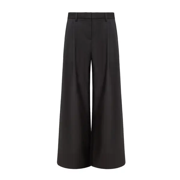MANDRAGORA Straight Leg High-waisted Trousers - Black