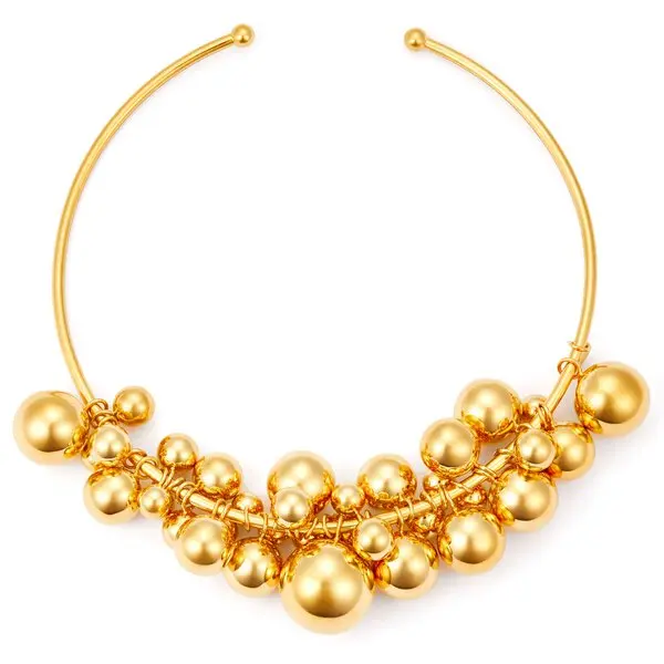 VISCONTI Venetia Clustered Globe Necklace - Gold