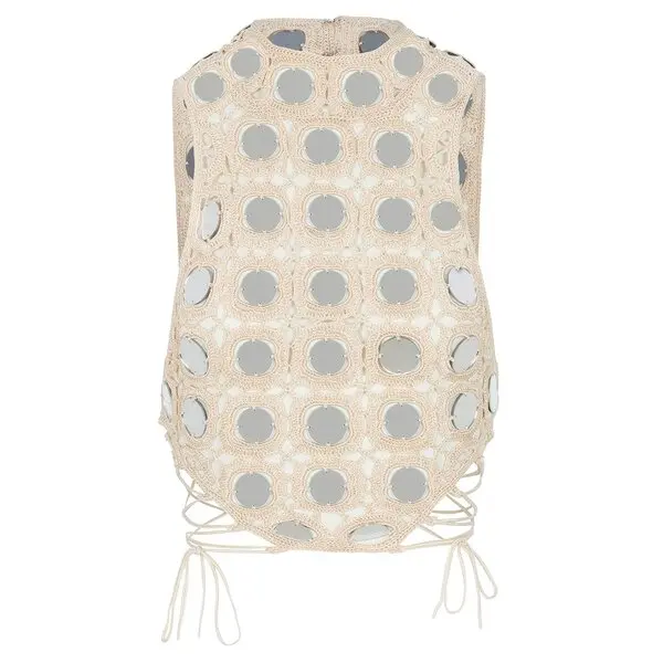 DELFI COLLECTIVE Crochet Knit Set - White