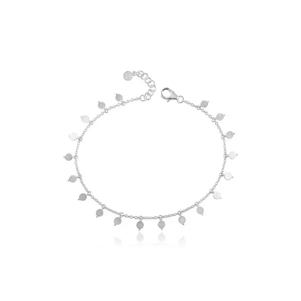 MOON LONDON Multi Disc Sterling Bracelet - Silver