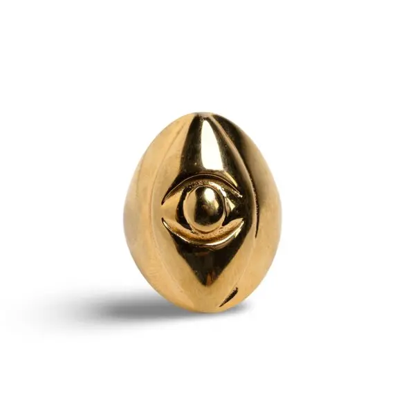 JAGGED HALO JEWELRY Athena Evil Eye Ring - Gold