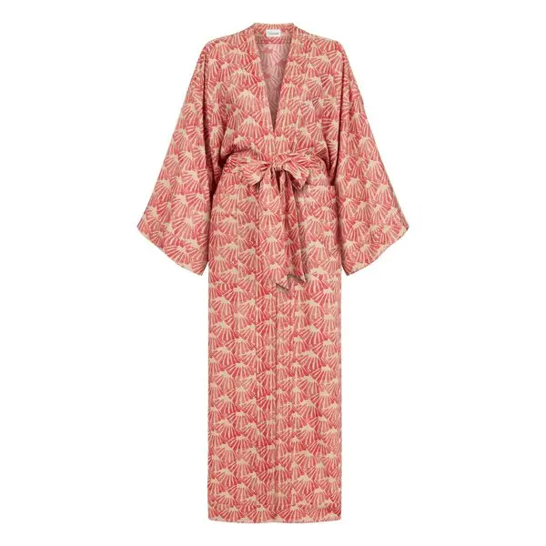 LILAMIE Palermo Long Sleeve Kimono - Red