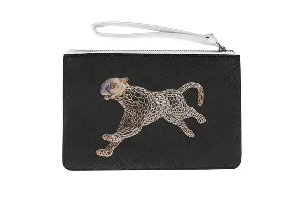 MAROKKA DESIGN Cheetah Vegan Leather Clutch