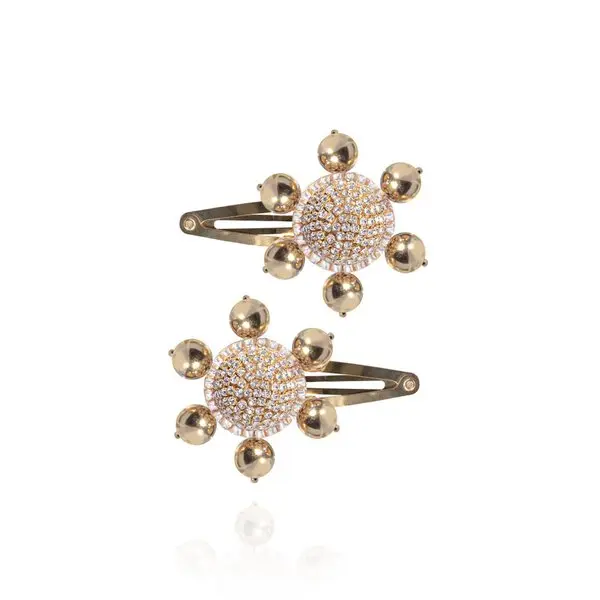 SAULE LABEL Jolie Barrettes In Glam - Gold