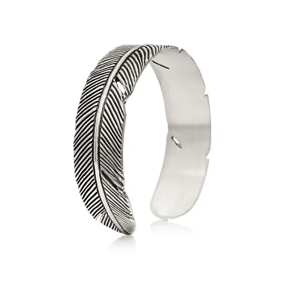 SOPHIE SIMONE DESIGNS Feather Cuff In Sterling - Silver