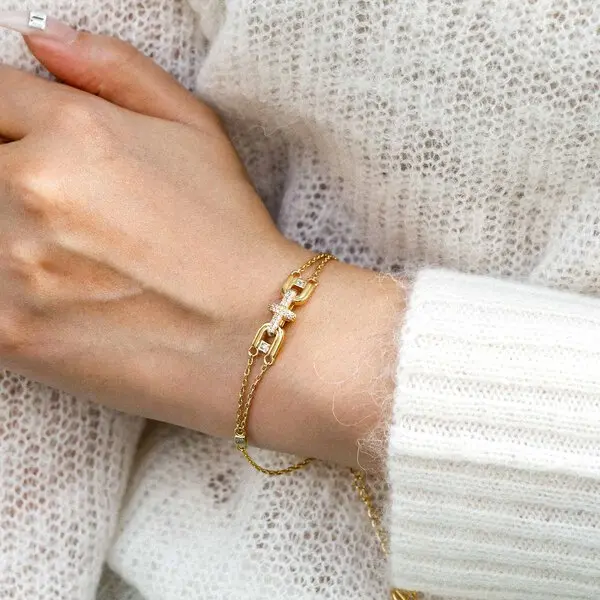 VANIMY Holy Door Link Bracelet - Gold