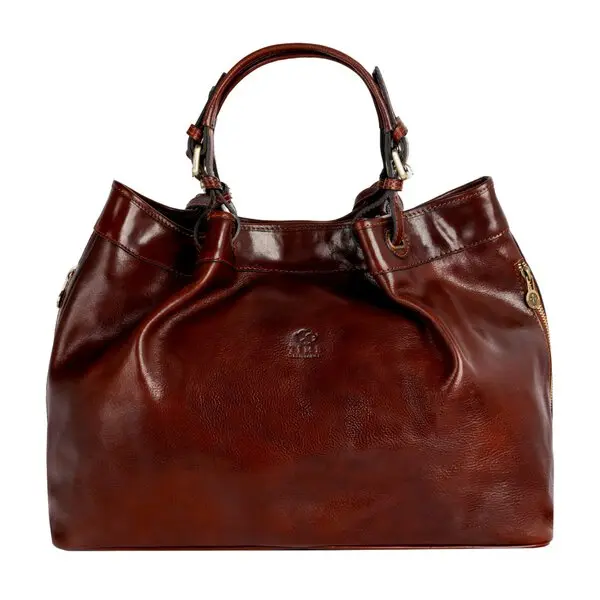 TIME RESISTANCE Leather Shoulder Bag