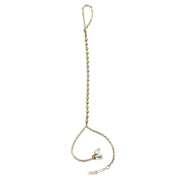 NATIVE GEM Bocce Hand Chain - Gold