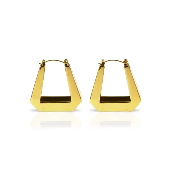 SUCRÉ COUTURE Domme Door Knocker Earrings - Gold