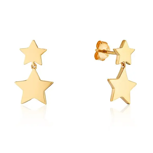 AUREE JEWELLERY Alta Star Drop Earrings - Yellow