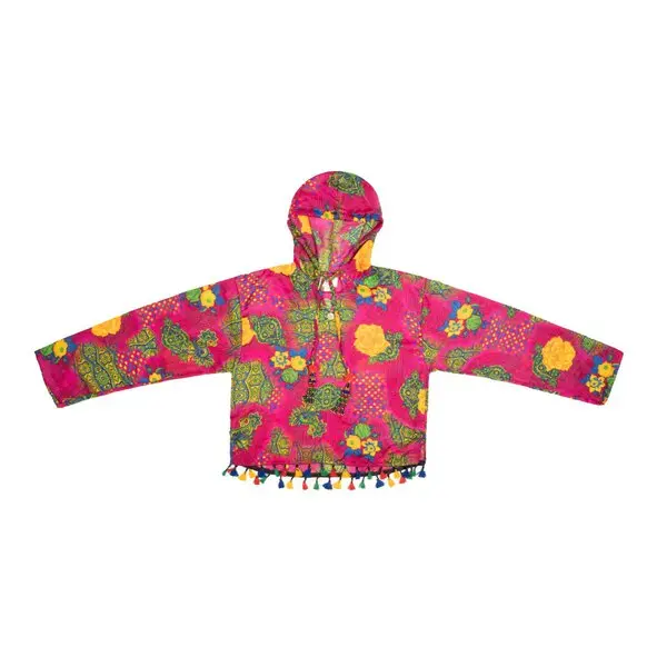 COLLECTED XX Bougainvillea Summer Hoodie - Pink