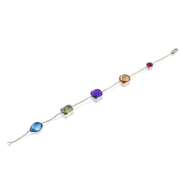LISA EDELS Firework Bracelet With Natural Gemstones - Gold