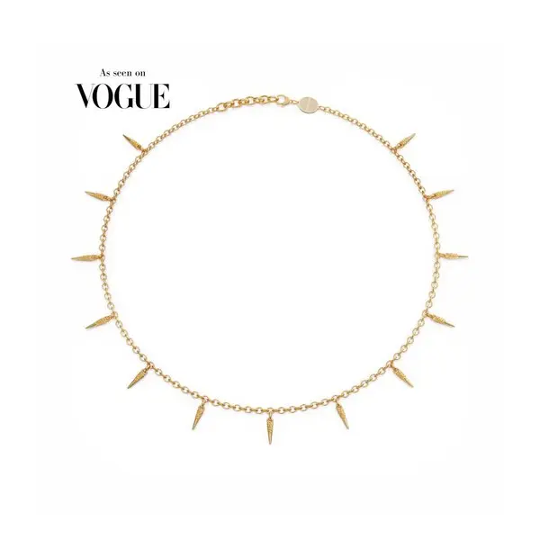 LINDA FIORE Horn Necklace - Gold
