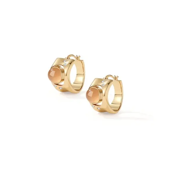 RETRO CHIC Dawn Light Hoop Earrings - Gold