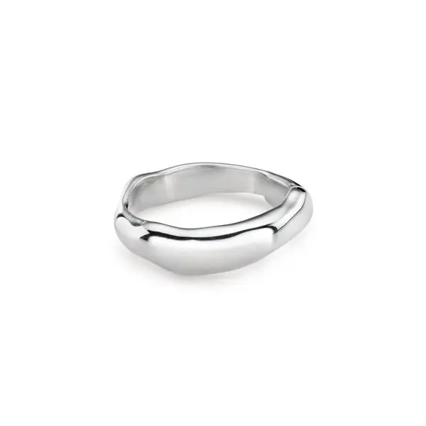 LULU AND BOO JEWELLERY Solid Sterling Molten Ring - Silver