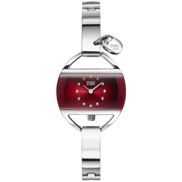 STORM Temptress Charm Watch - Silver/red