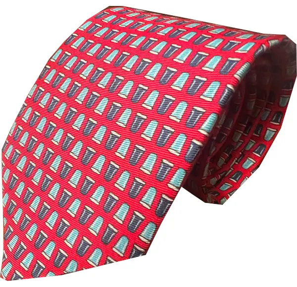 LAZYJACK PRESS Flip Cup Neck Tie - Red
