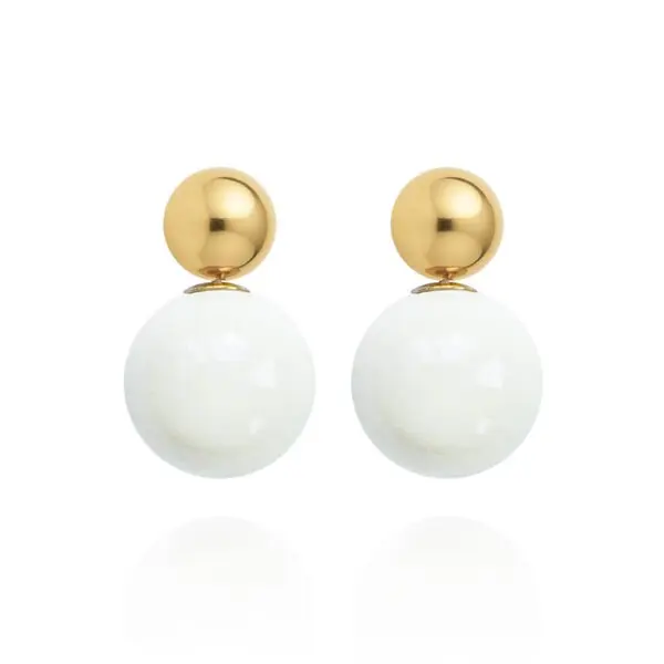 SAULE LABEL Lilou Earrings - White