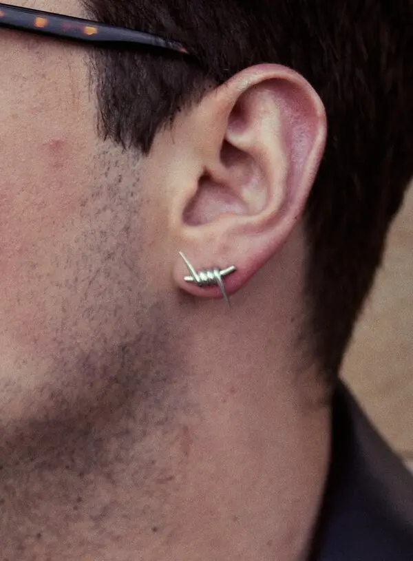 Mishka Toxic Barb Wire Mono Stud Earring