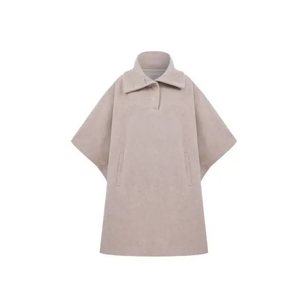 NAZLI CEREN Jarine Wool Blend Poncho
