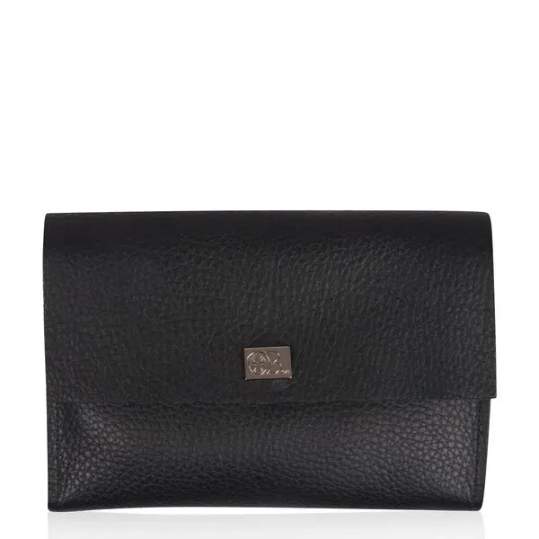 OWEN BARRY Leather Purse Small Vermont - Black
