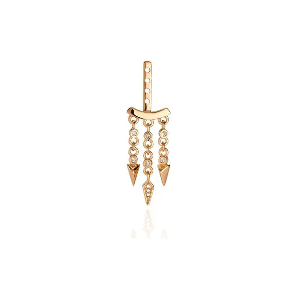 AARIA LONDON Manhattan Earring Jacket - Gold