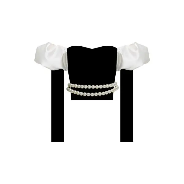 NUR KARAATA Hofburg Strapless Top