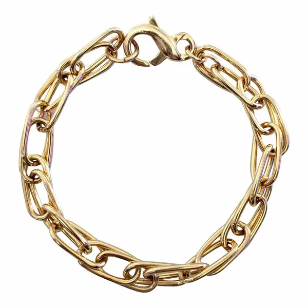 IN CAUDA VENENUM Odin Chain Link Bracelet - Gold