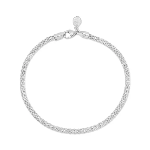 DOWER & HALL Popcorn Chain Bracelet - Silver