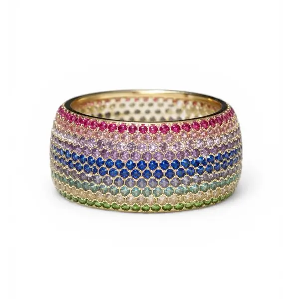 NATIVE GEM Billionaire Ring - Gray/yellow