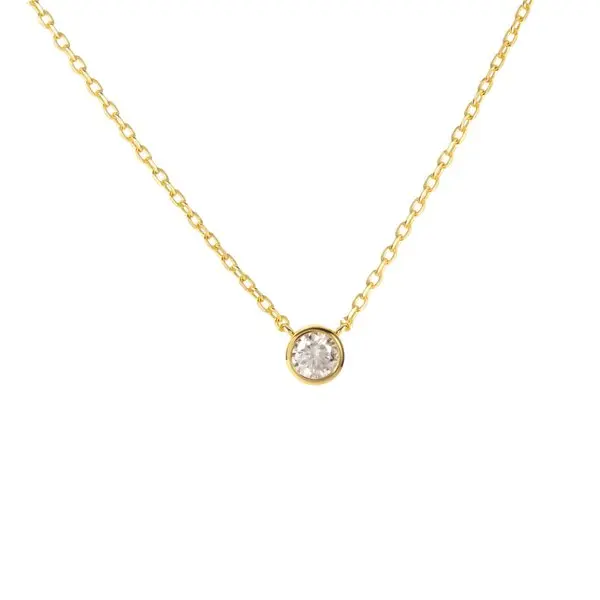 BLOOMTINE | EARTH ANGEL HQ Illuminess™ Vermeil Moissanite Choker - Gold