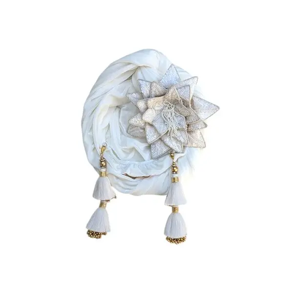 JULIA CLANCEY Cha Cha Cha Boom Didi Turban - White
