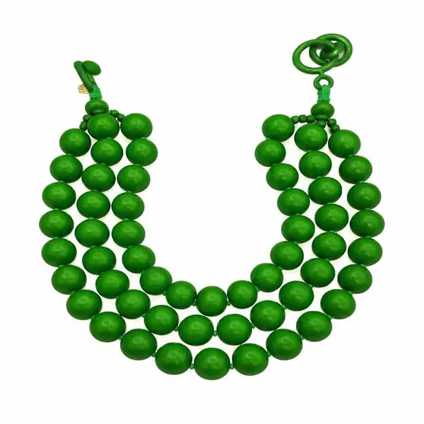 MICHAEL NASH JEWELRY Resin Faceted Strand Necklace - Green
