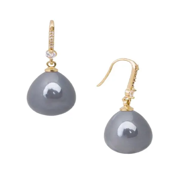 Saachi Pearl Dangle Earrings - Blue