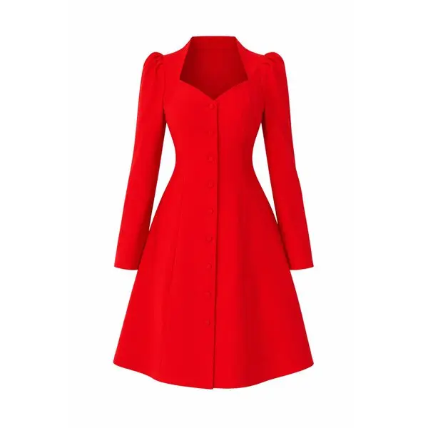 GIRL IN MIND Petra Tailored Button Up Mini Dress