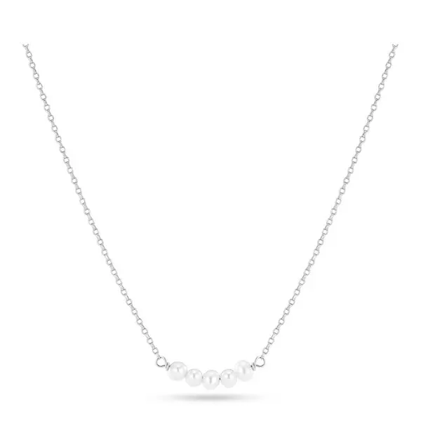 SIF JAKOBS JEWELLERY Perla Cinque Necklace - Silver