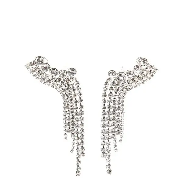 ADDICTED2 Ilizia Crystal & Rhinestone Cascade Earrings - Silver
