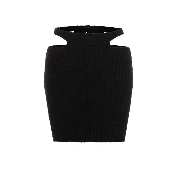 ELLS Ribbed Knit Tie Skirt