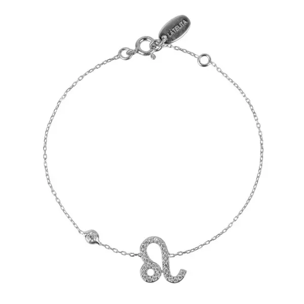 LATELITA Zodiac Horoscope Star Sign Leo Bracelet - Silver