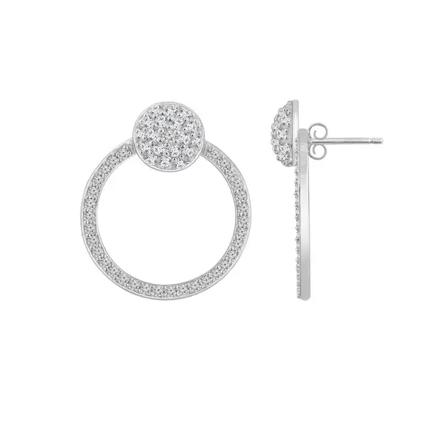 DIAMONBLISS Convertible Stud Earrings - White