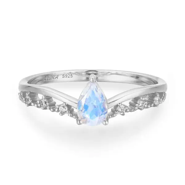 AZURA JEWELRY NEW YORK Moonglade Vintage Ring - Silver