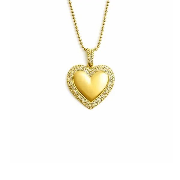 MAISON DE GALA Heart Pendant Necklace - Gold