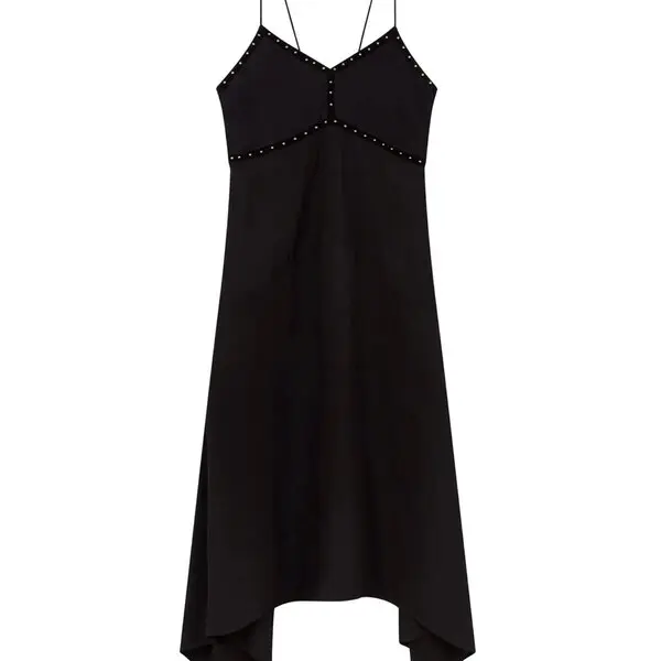 LITTLE LIES Landslide Studded Slip Dress - Black