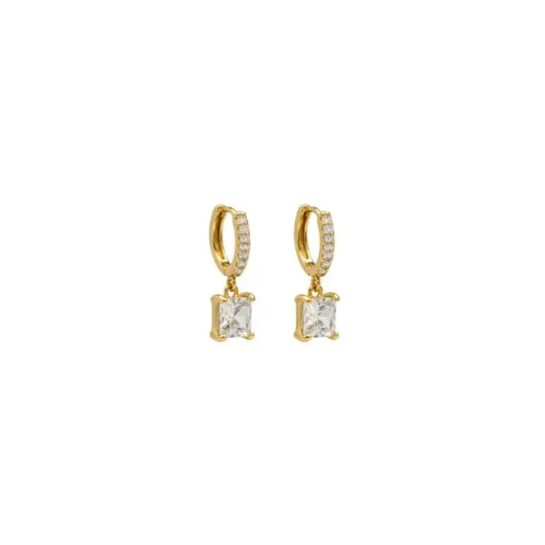 UCHI & SOTO Shikaku Stone Drop Earrings - Gold