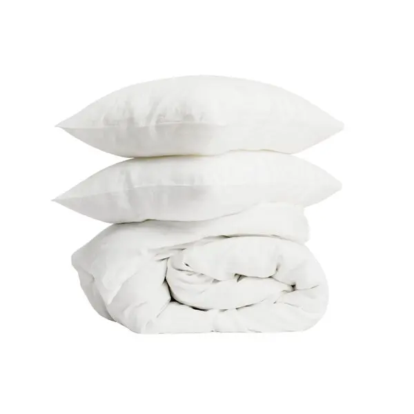 LINEN TALES Linen Duvet Cover Set - White