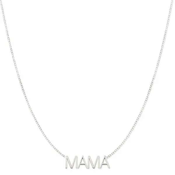 Maya Brenner Designs Mama Pendant Necklace - White