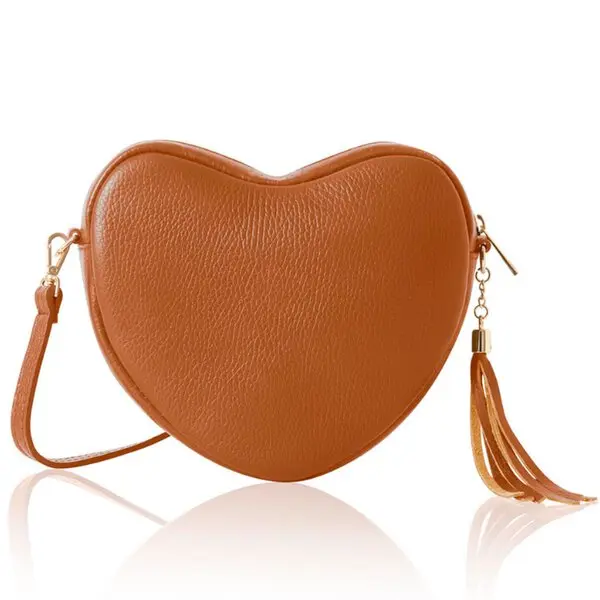BETSY & FLOSS Venice Heart Bag - Brown