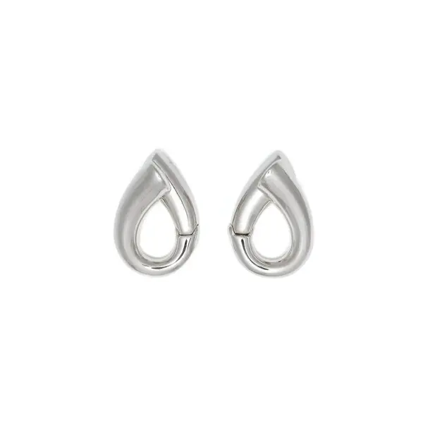 SHABELLA NYC Infinity Hoop Earrings - Silver