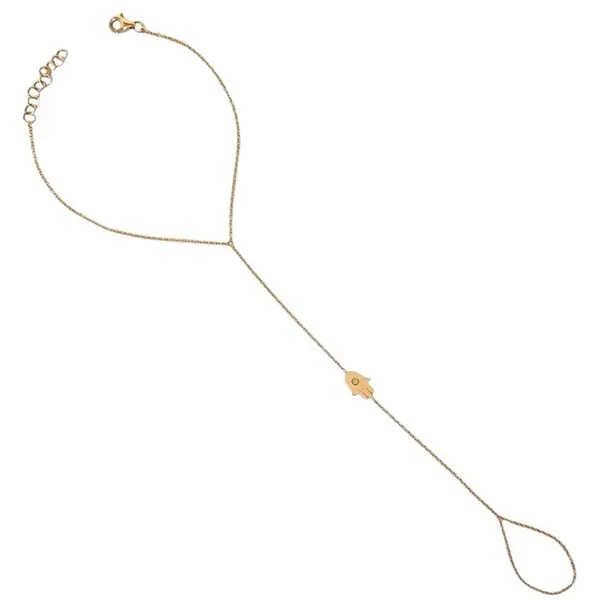 NESHI DESIGNS Renee Hand Chain - Yellow