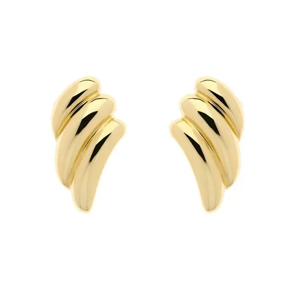 EMMA HOLLAND JEWELLERY Wave Clip On Earrings - Gold